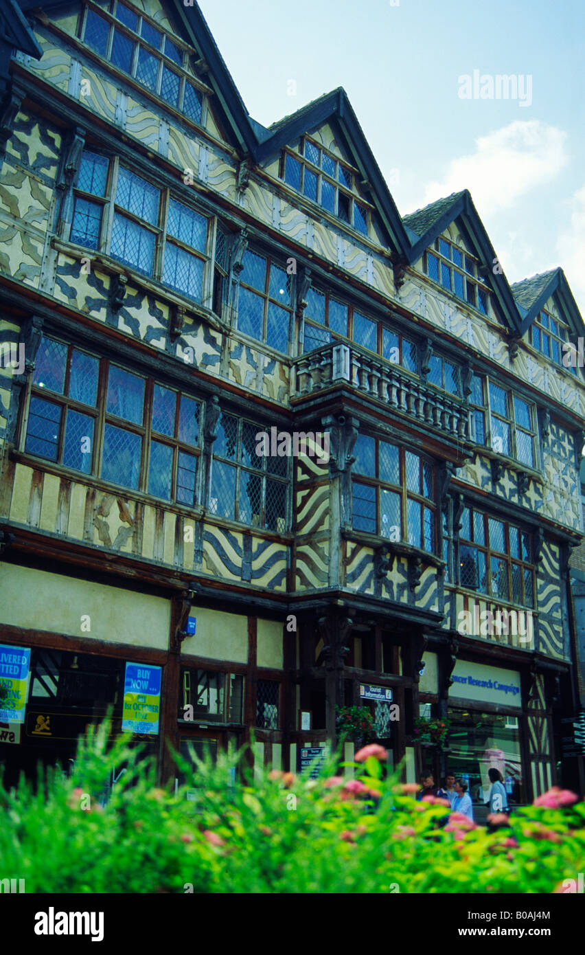 Ancient half timbered building known as the High House in Stafford the ...