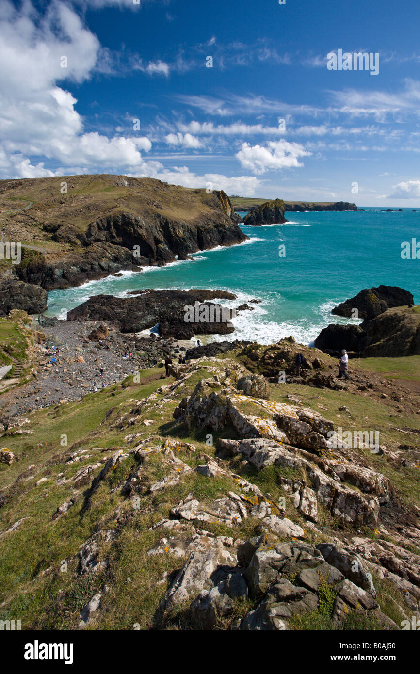 Looking down into Kynance Cove from above Stock Photo - Alamy
