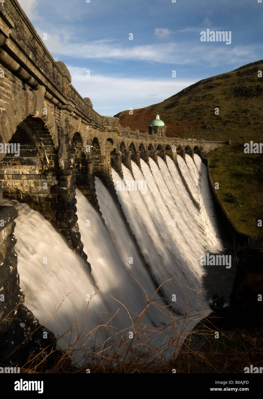 one of the dams at elan valley,wales Stock Photo - Alamy