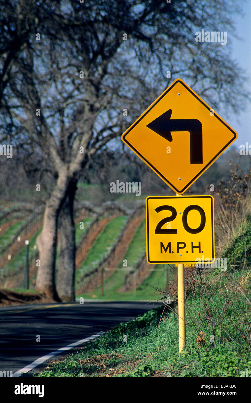 Turning point road sign hi-res stock photography and images - Alamy