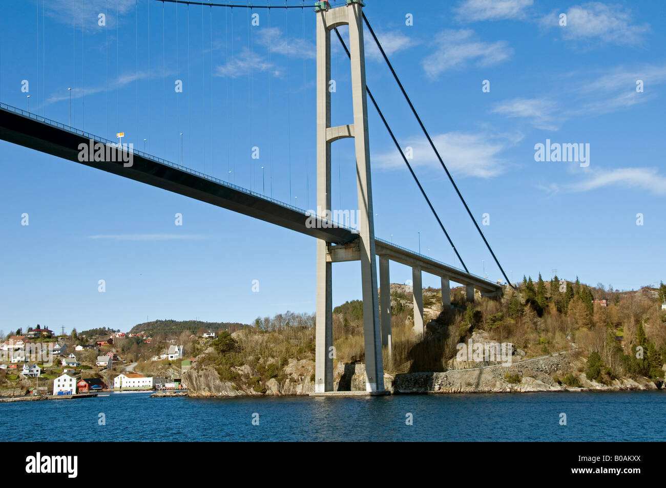 Bergen suspension bridge Stock Photo - Alamy