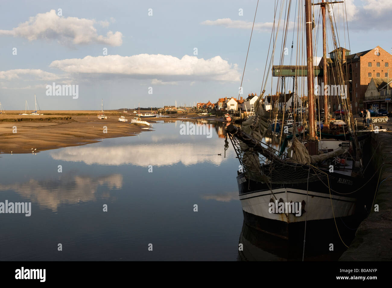 Wells-next-the-Sea port, North Norfolk coastline Stock Photo - Alamy