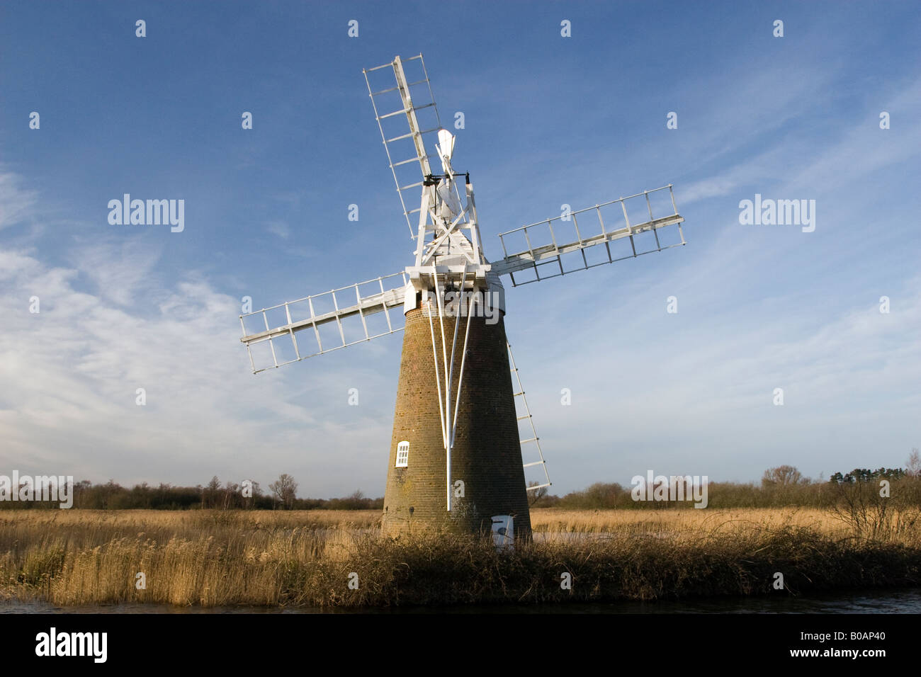 Turf Fen Windmill, Broadland Stock Photo - Alamy