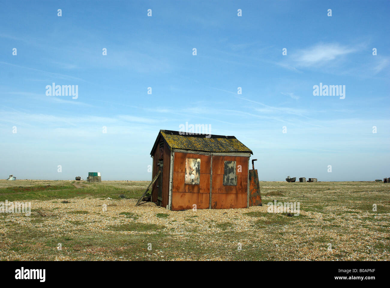 old wooden shack Dungeness Kent UK Stock Photo - Alamy