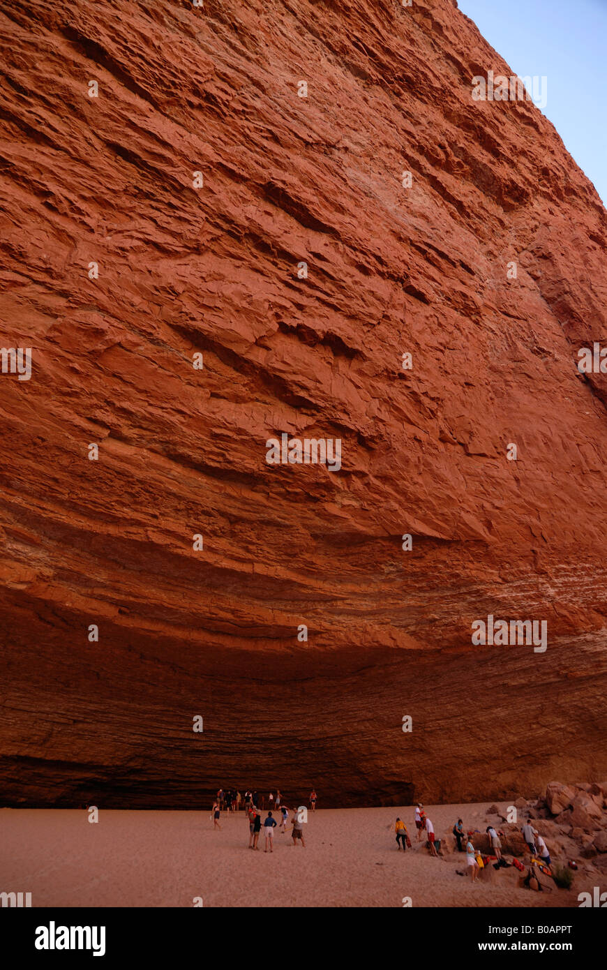 The redwall cavern a giant cave in the walls of the grand Canyon seen ...