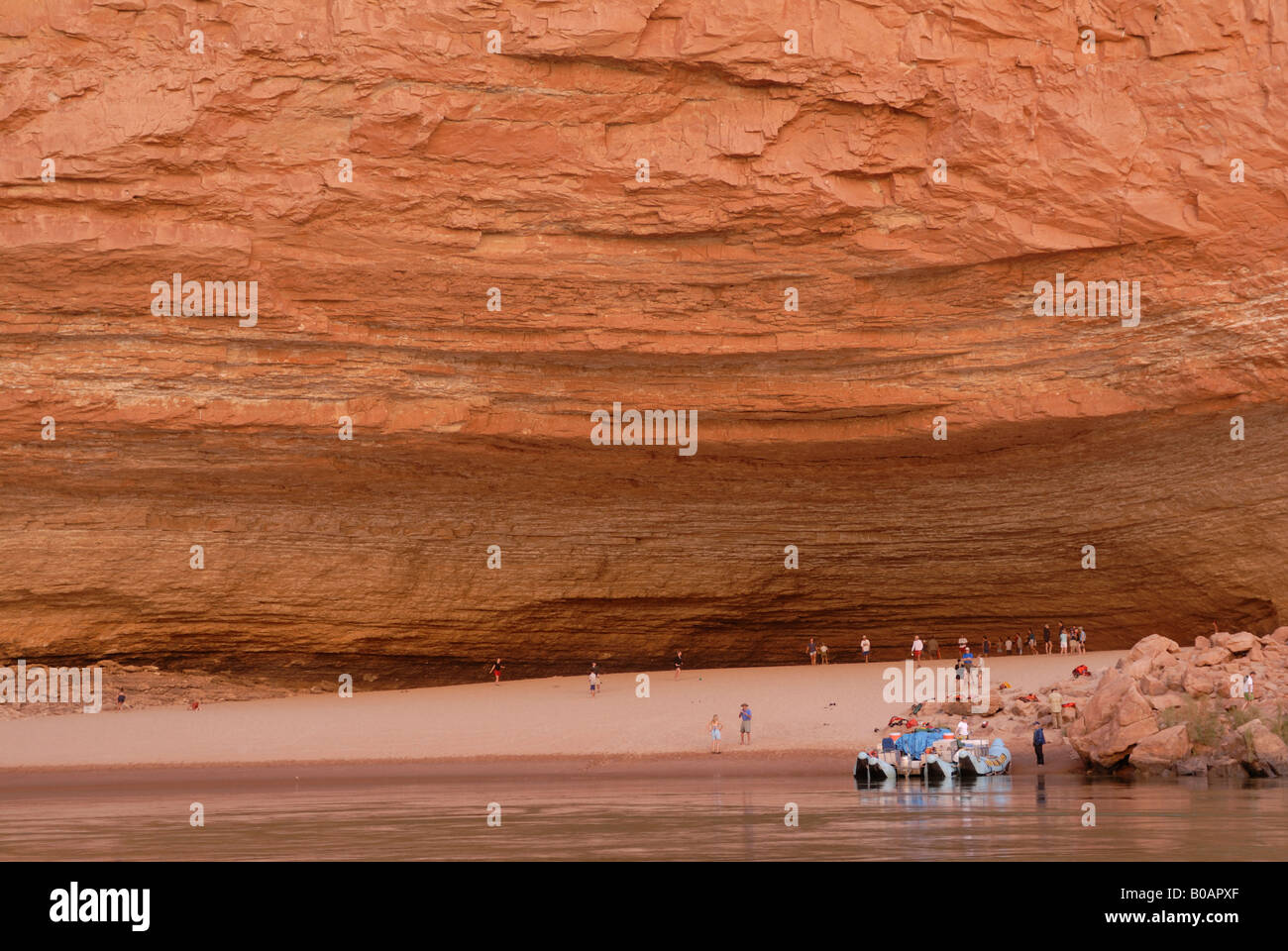 The redwall cavern a giant cave in the walls of the grand Canyon seen ...