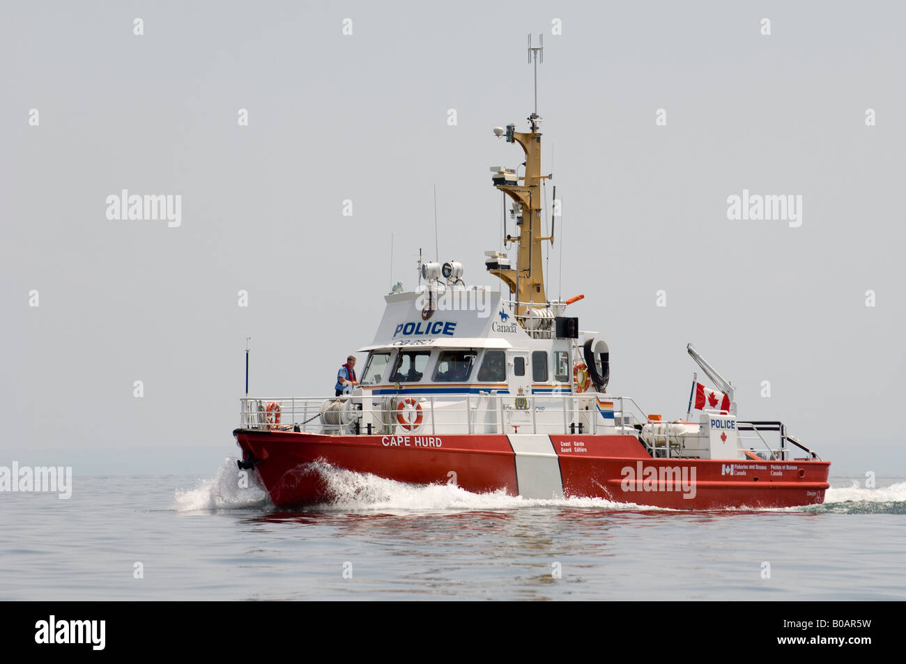 Canadian Patrol boat on patrol, Lake Erie Stock Photo - Alamy