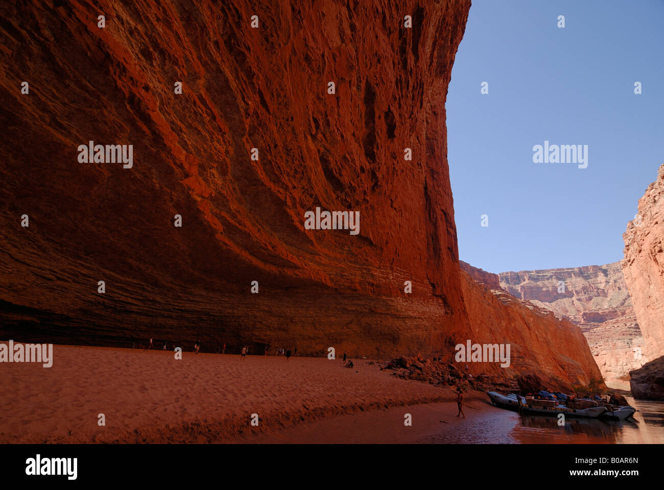 The redwall cavern a giant cave in the walls of the grand Canyon seen ...