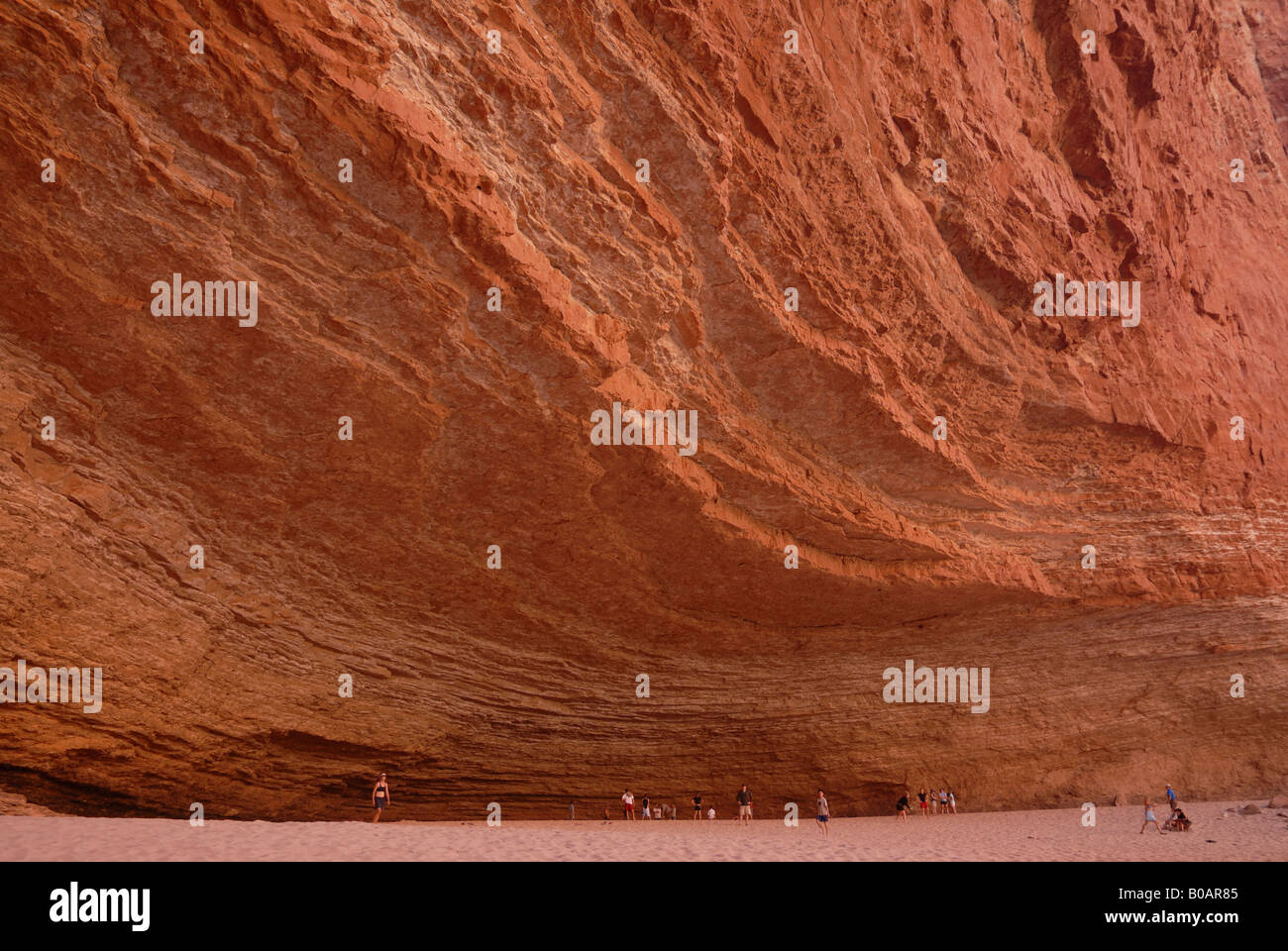 The redwall cavern a giant cave in the walls of the grand Canyon seen ...