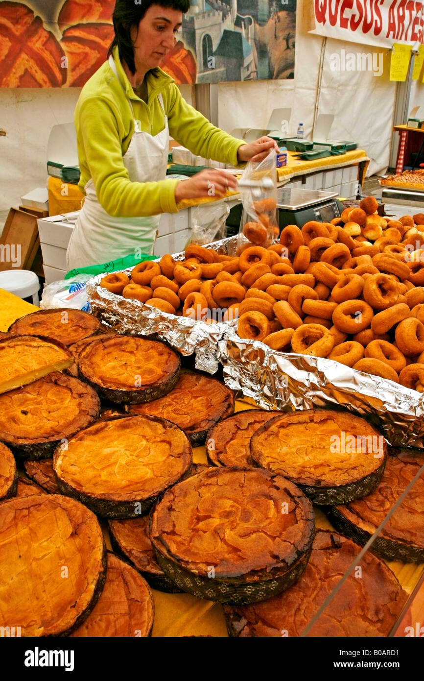 Cakes and doughnuts in a fair Stock Photo - Alamy