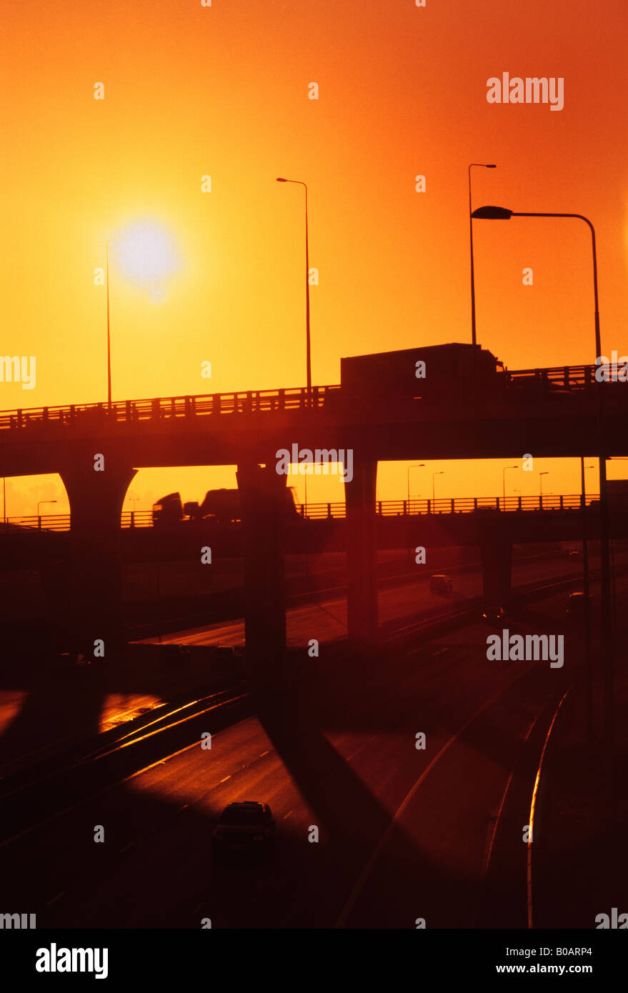 M62 m1 motorway junction hi-res stock photography and images - Alamy
