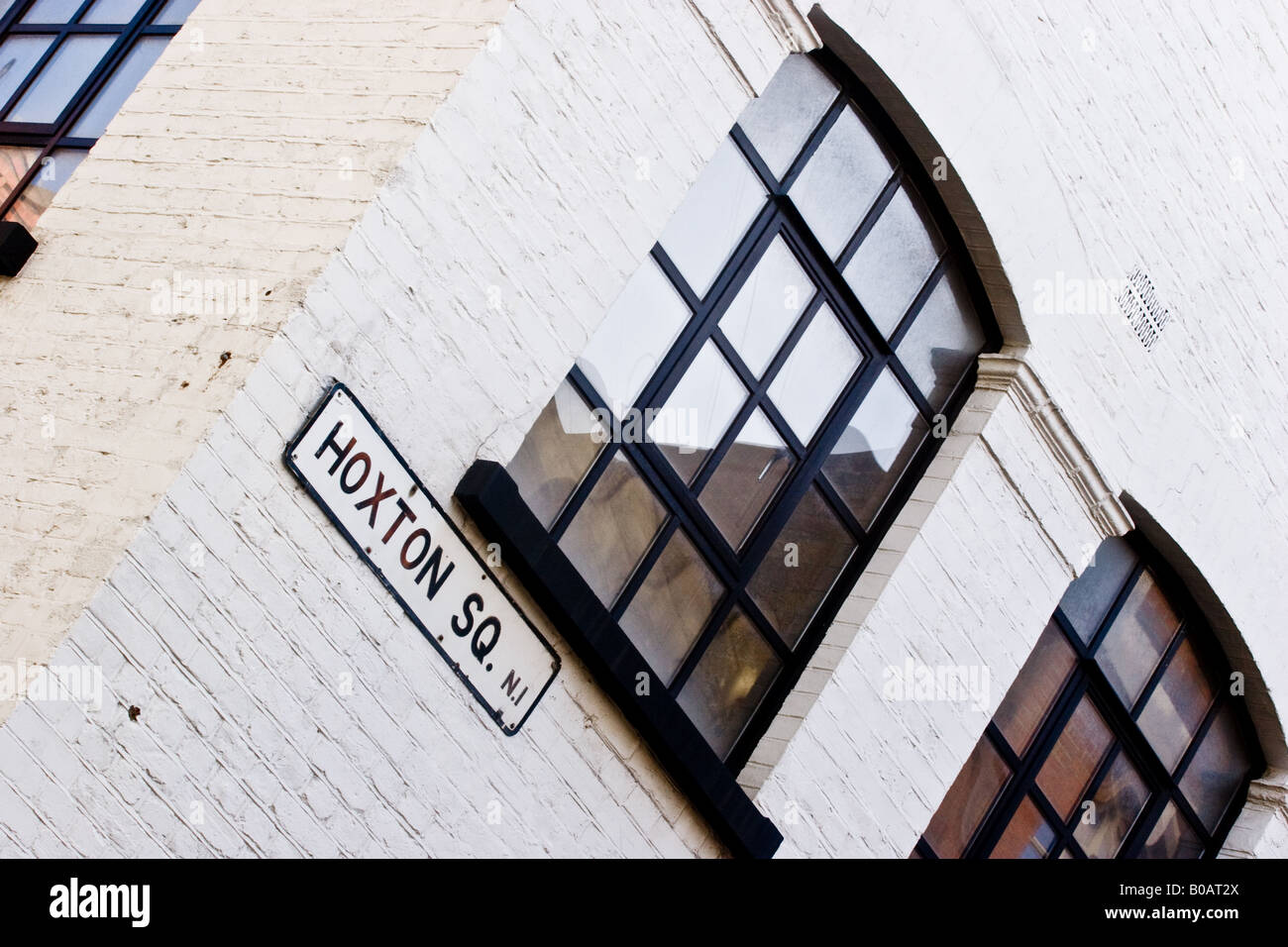 Street sign depicting Hoxton Square in London Stock Photo - Alamy