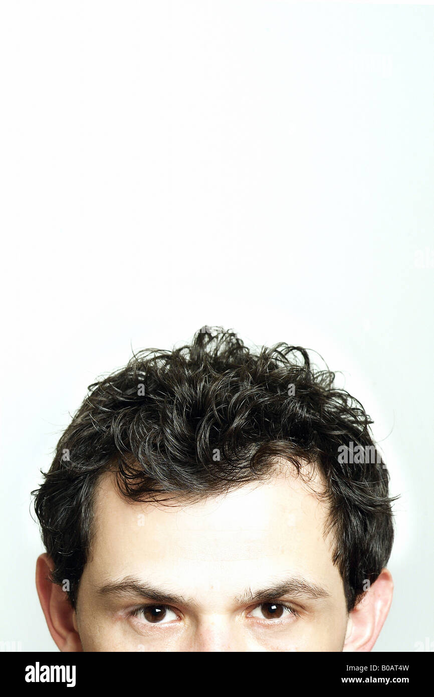Forehead of a man Stock Photo - Alamy