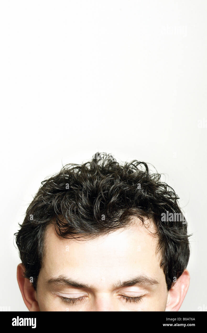 Forehead of a man Stock Photo - Alamy