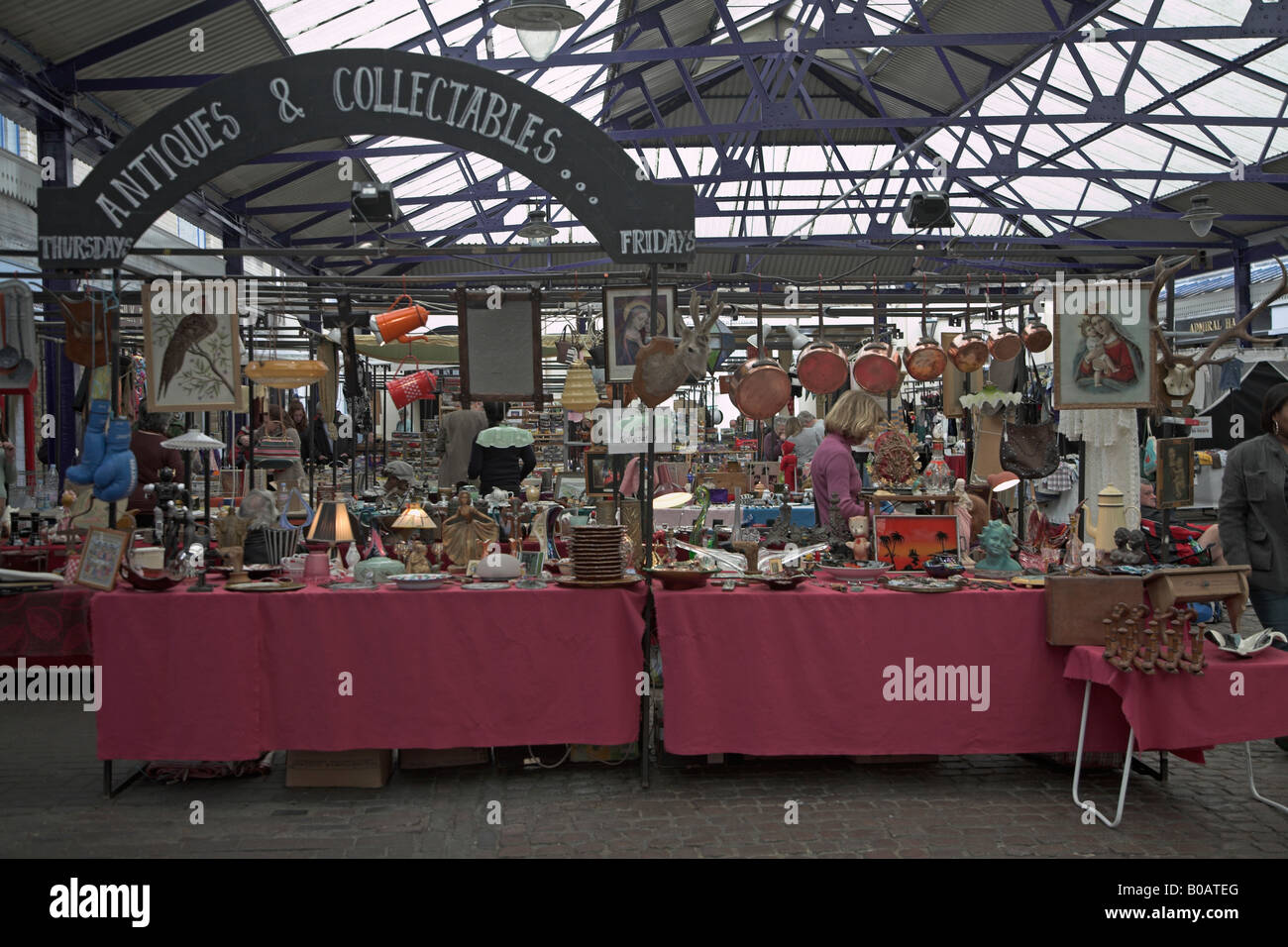 Stalls Greenwich market, London, England Stock Photo - Alamy