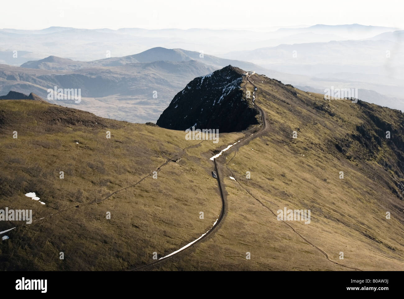 Snowdon train summit hi-res stock photography and images - Alamy
