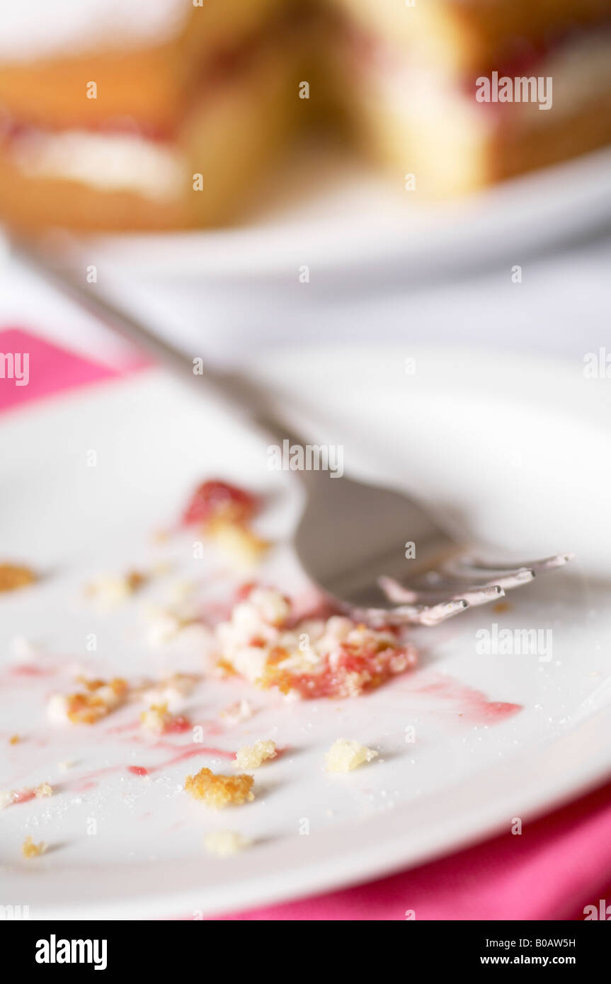 Cake nearly eaten hi-res stock photography and images - Alamy