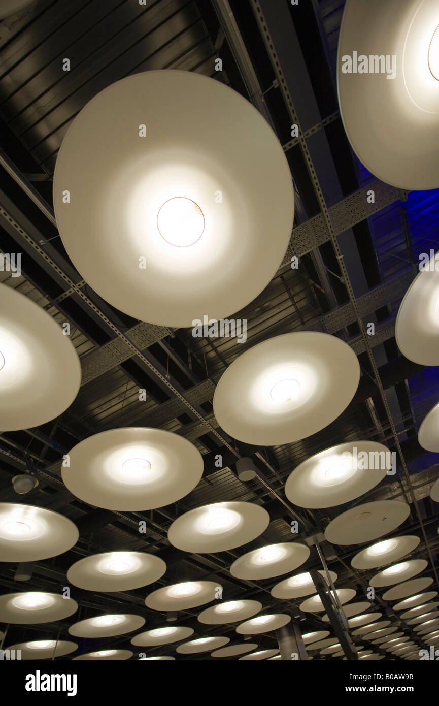 lighting at terminal five heathrow Stock Photo - Alamy