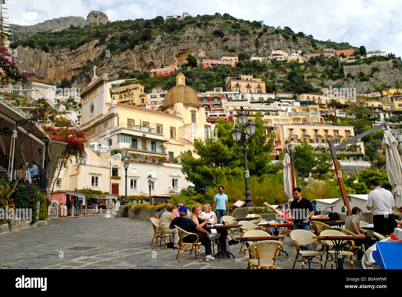 Positano on the Amalfi Coast in Campania Italy Stock Photo - Alamy