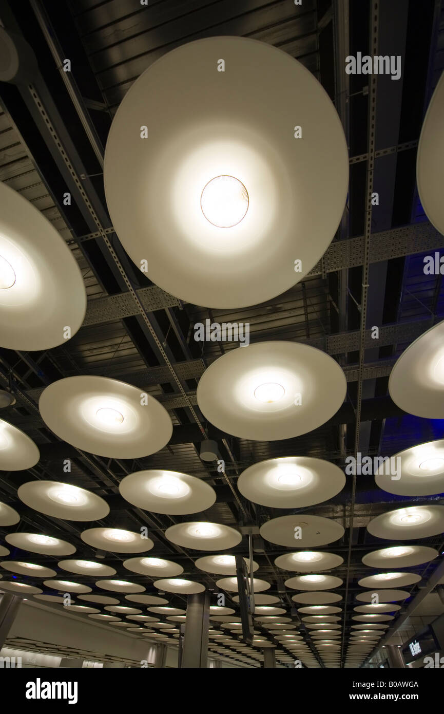 lighting at terminal five heathrow airport Stock Photo - Alamy