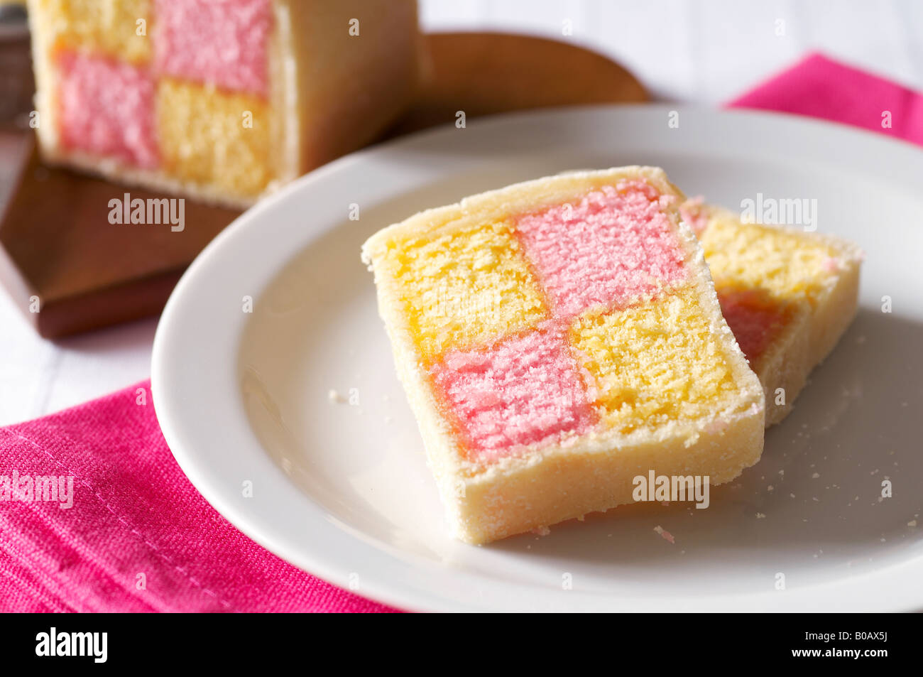 Battenberg cake hi-res stock photography and images - Alamy