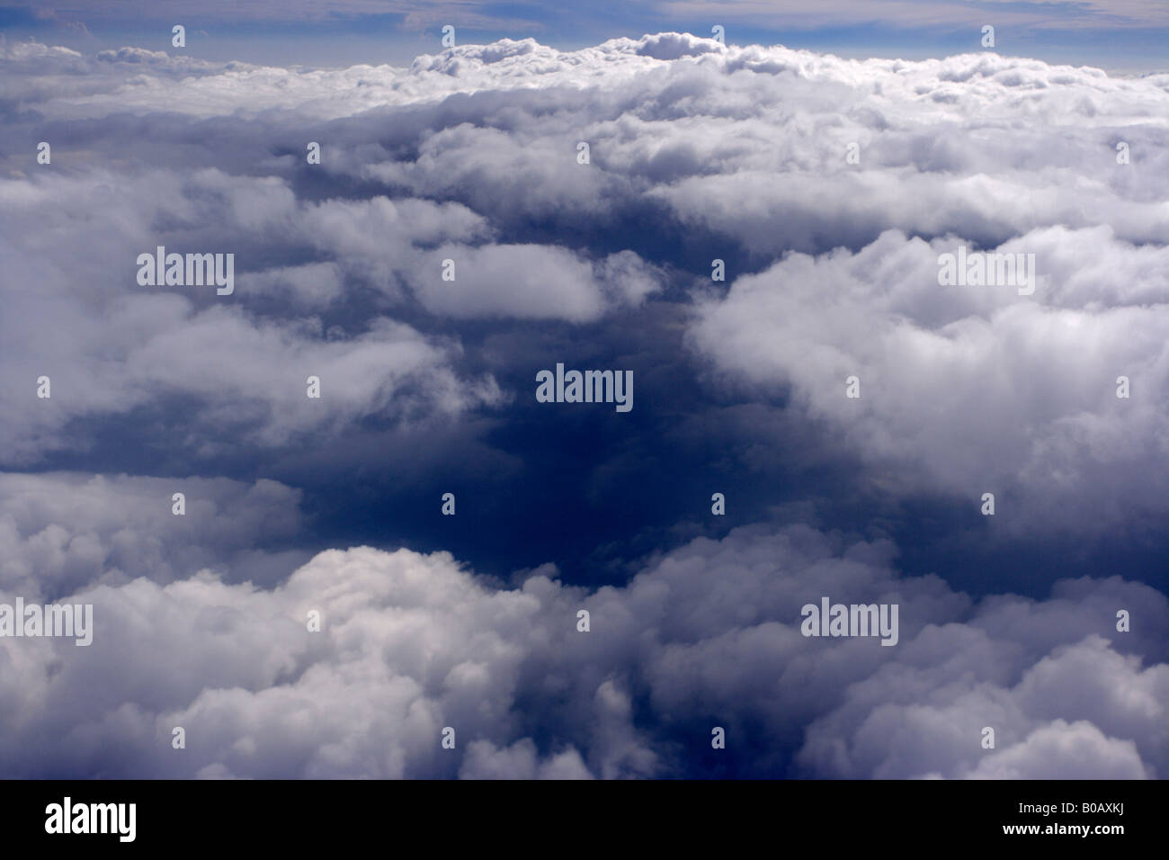 Aerial view of cloud formation from an airplane Stock Photo - Alamy