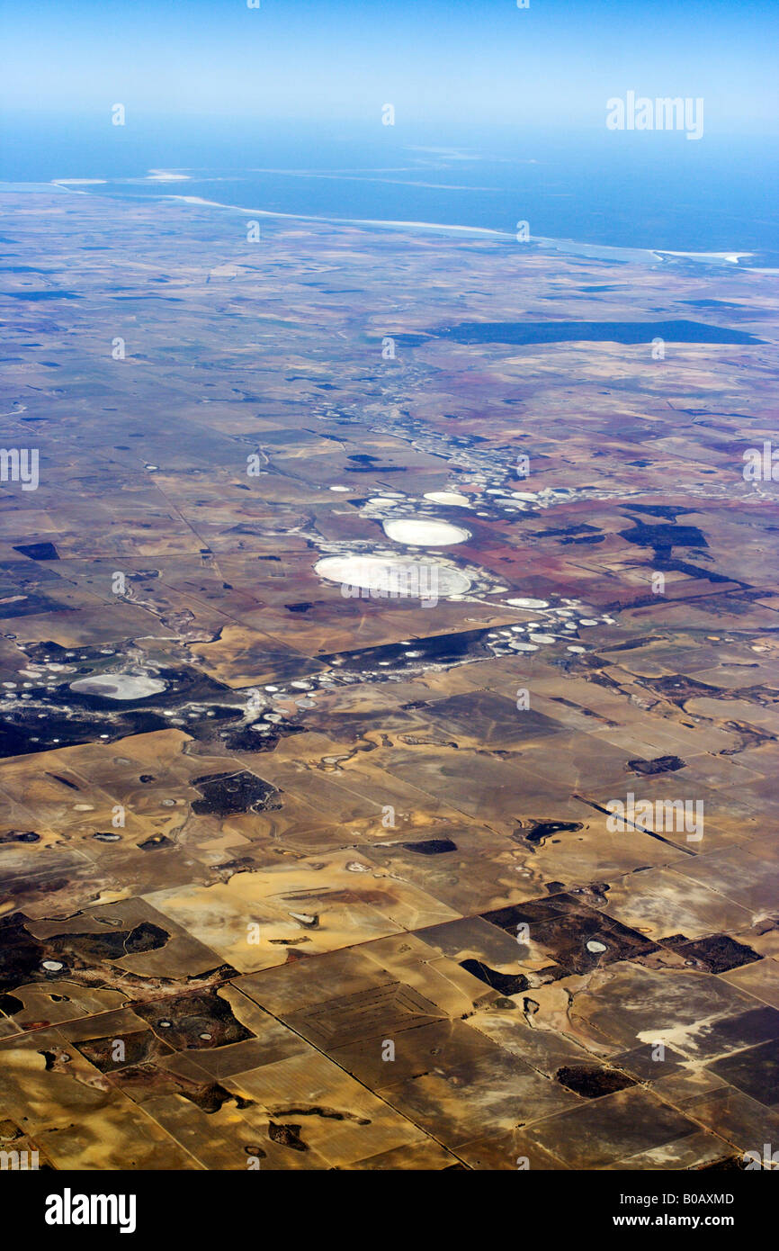 Perth aerial australia salt lake hi-res stock photography and images ...