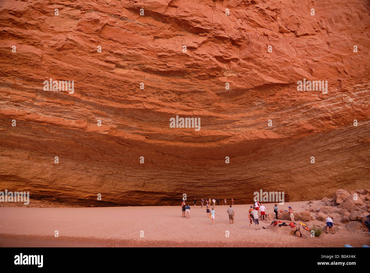 The redwall cavern a giant cave in the walls of the grand Canyon seen ...