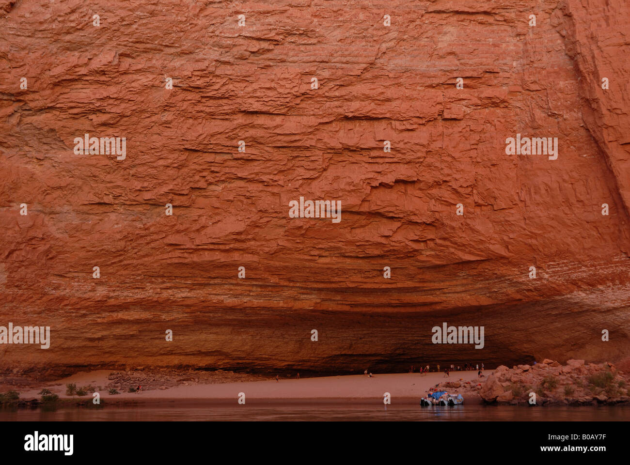 The redwall cavern a giant cave in the walls of the grand Canyon seen ...