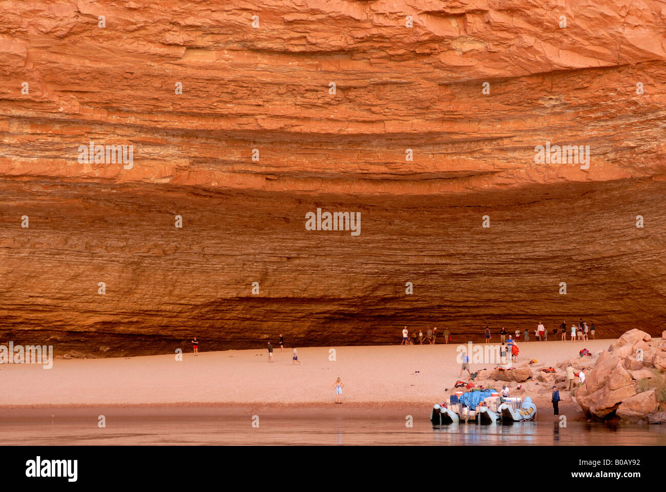 The redwall cavern a giant cave in the walls of the grand Canyon seen ...