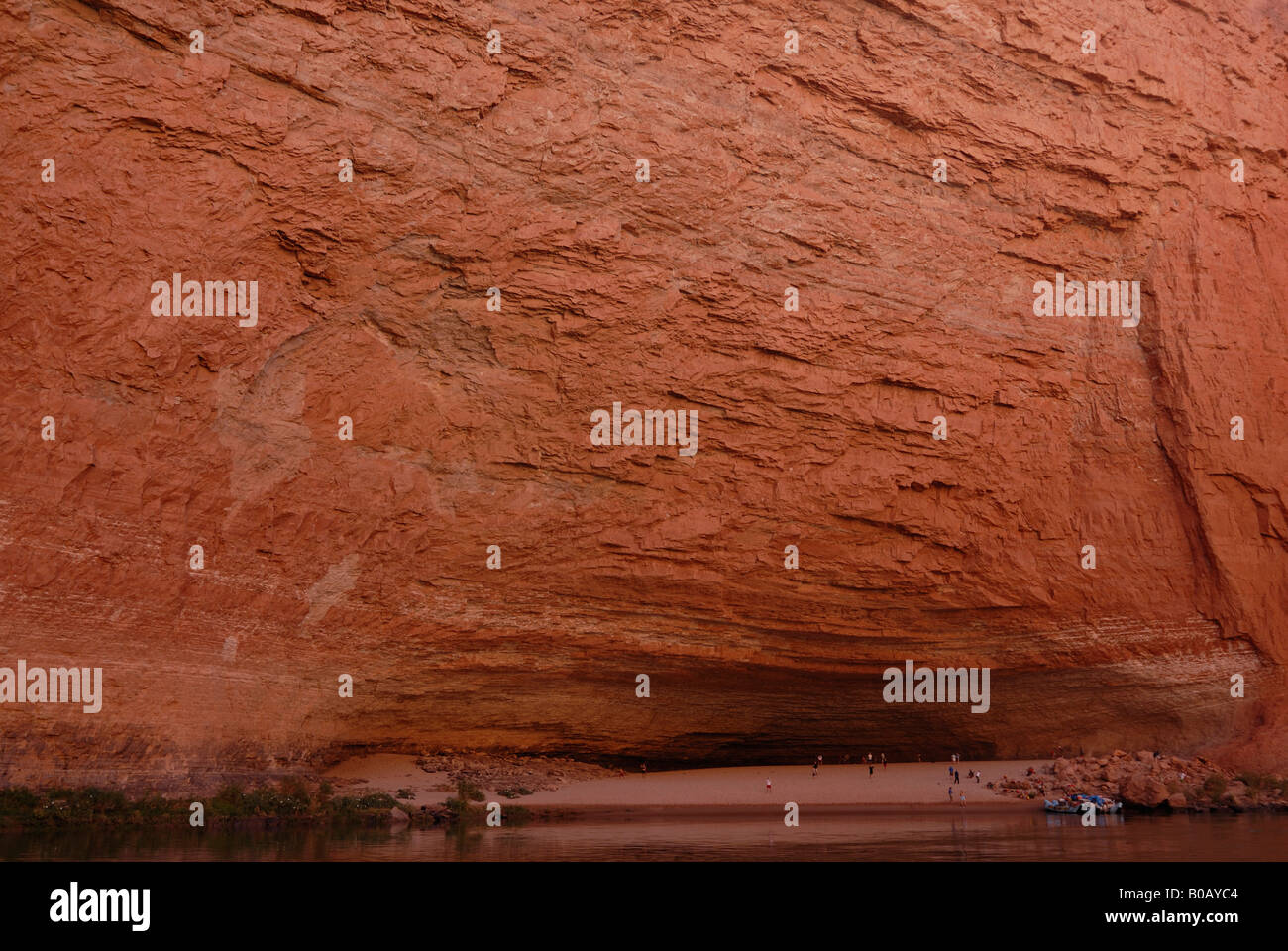 The redwall cavern a giant cave in the walls of the grand Canyon seen ...