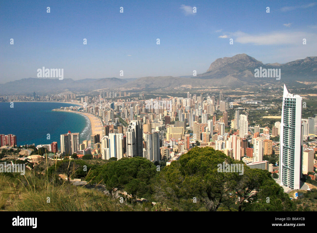 View of Benidorm, Spain Stock Photo - Alamy