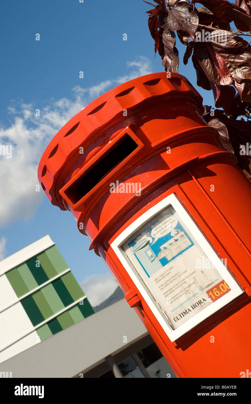Letterbox blue red hi-res stock photography and images - Alamy