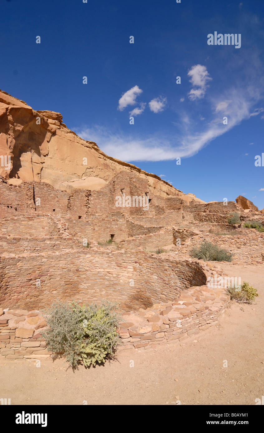 Chaco ruins in the Chaco culture National Park New mexico USA Stock ...