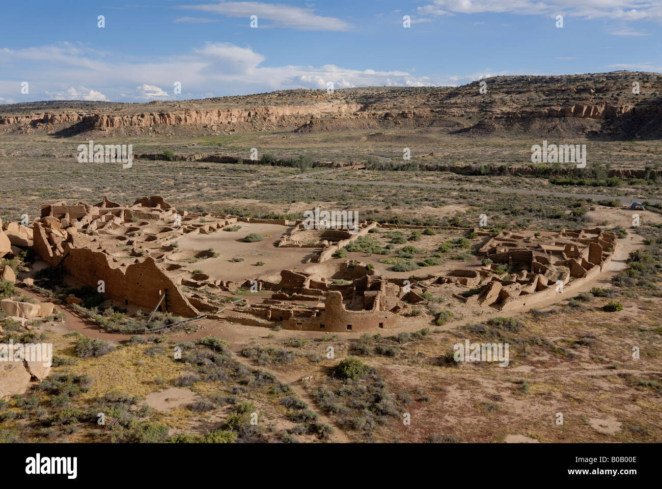 Chaco ruins in the Chaco culture National Park New mexico USA Stock ...