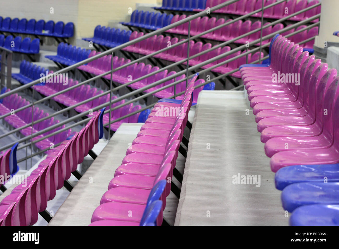 blue and pink stadium seats texture for background sports concepts ...