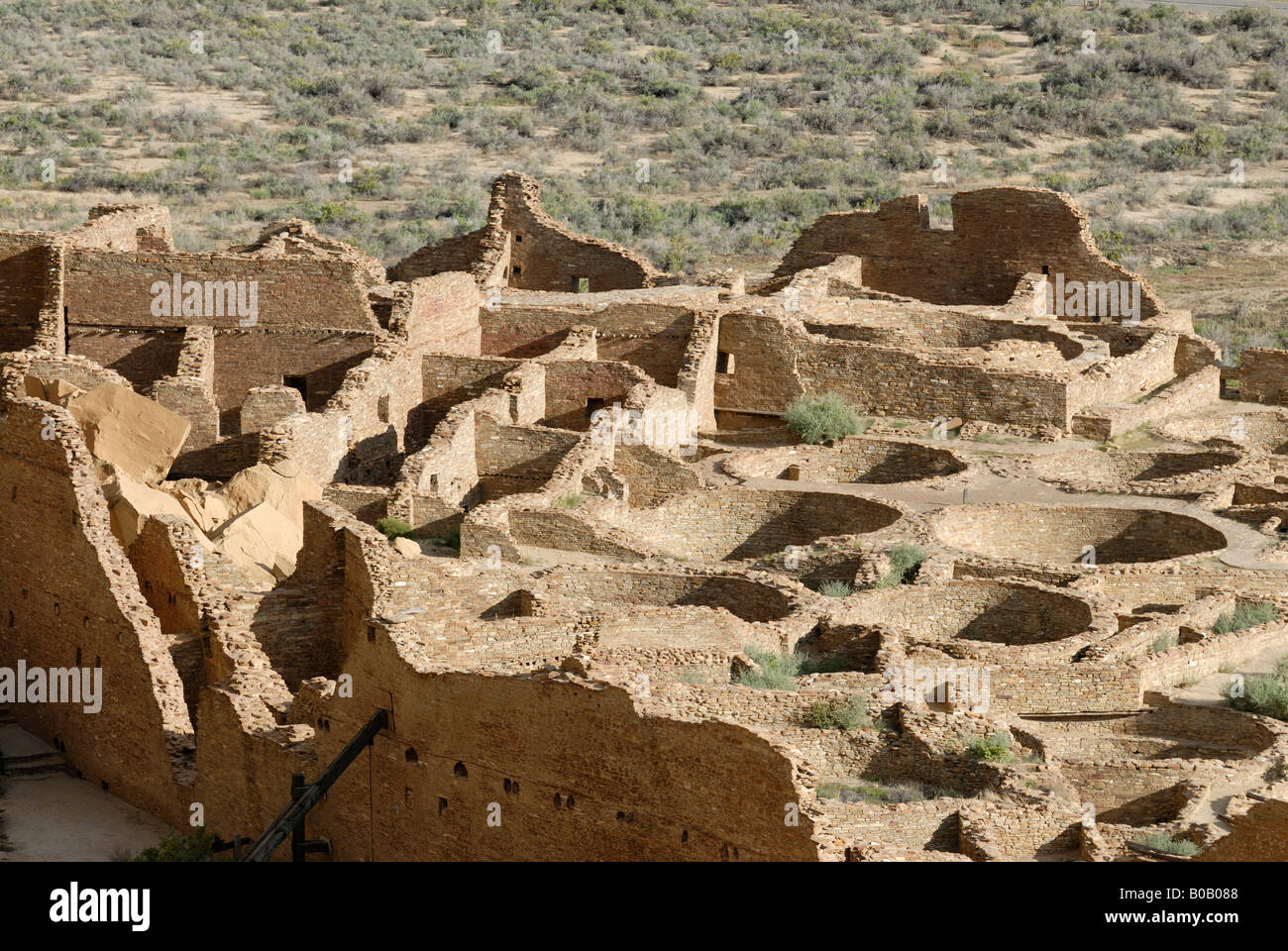 Chaco ruins in the Chaco culture National Park New mexico USA Stock ...