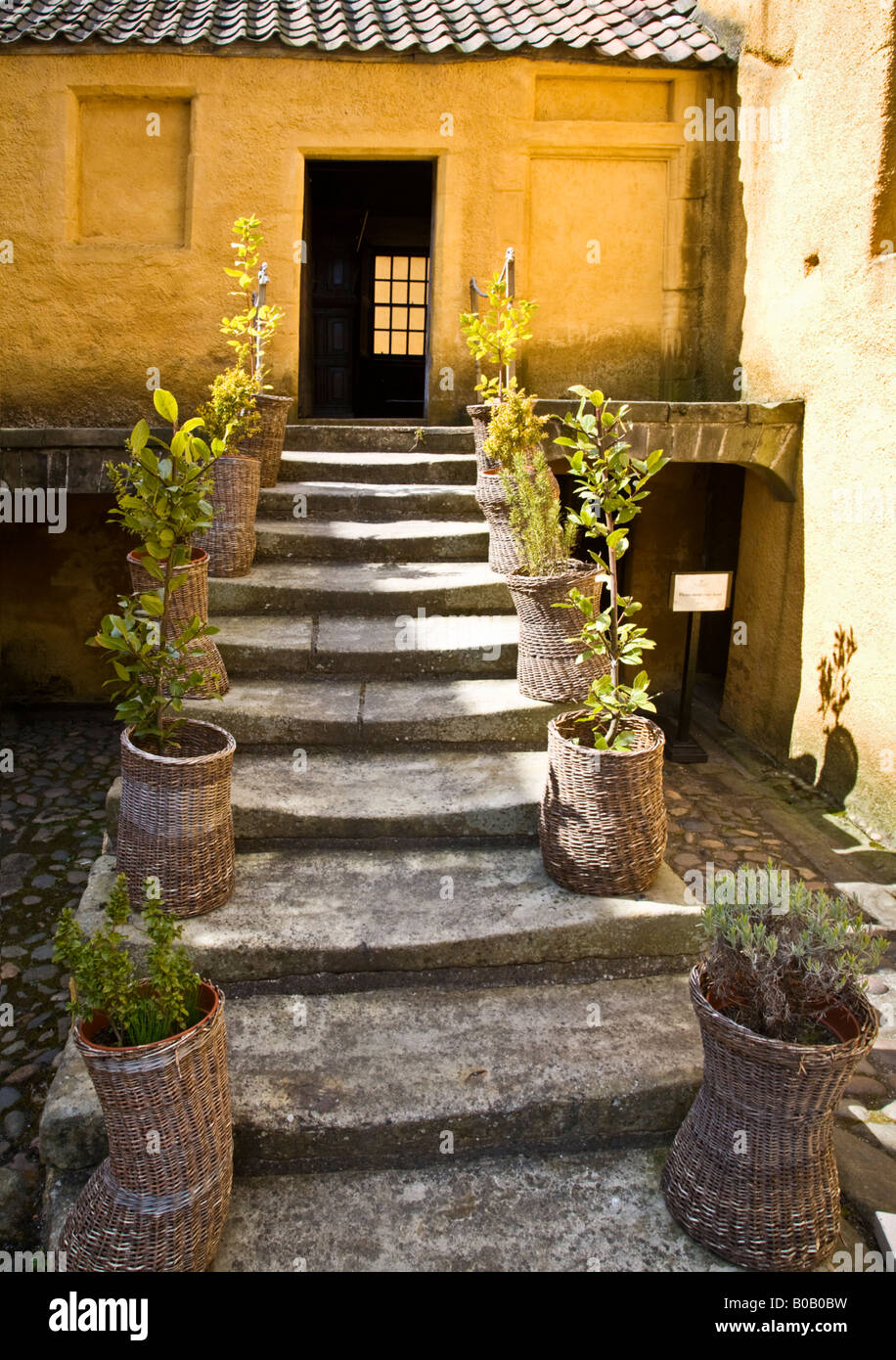 A flight of stairs at Culross Palace Fife Scotland Stock Photo - Alamy