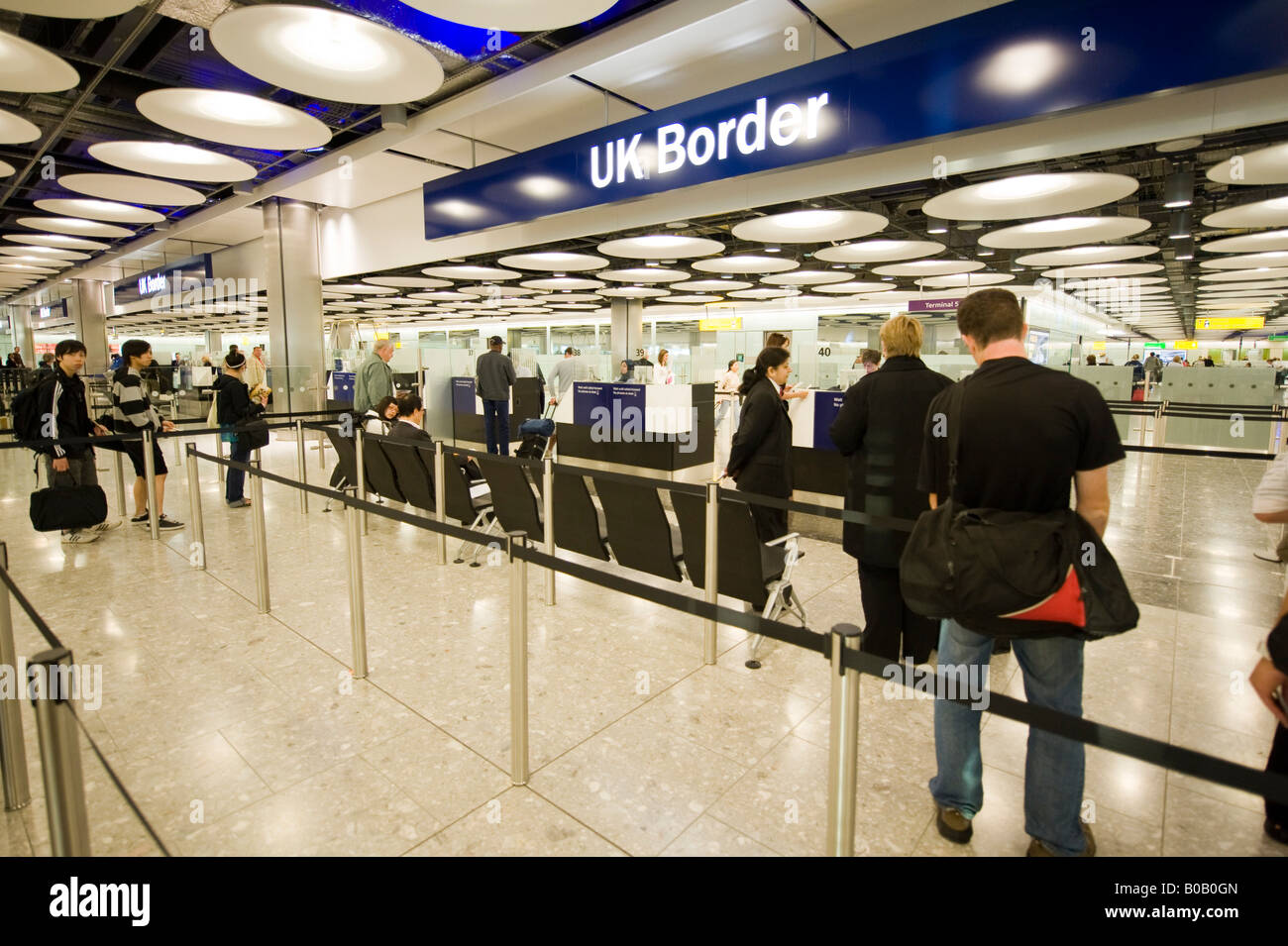 Passport control at heathrow airport hi-res stock photography and ...