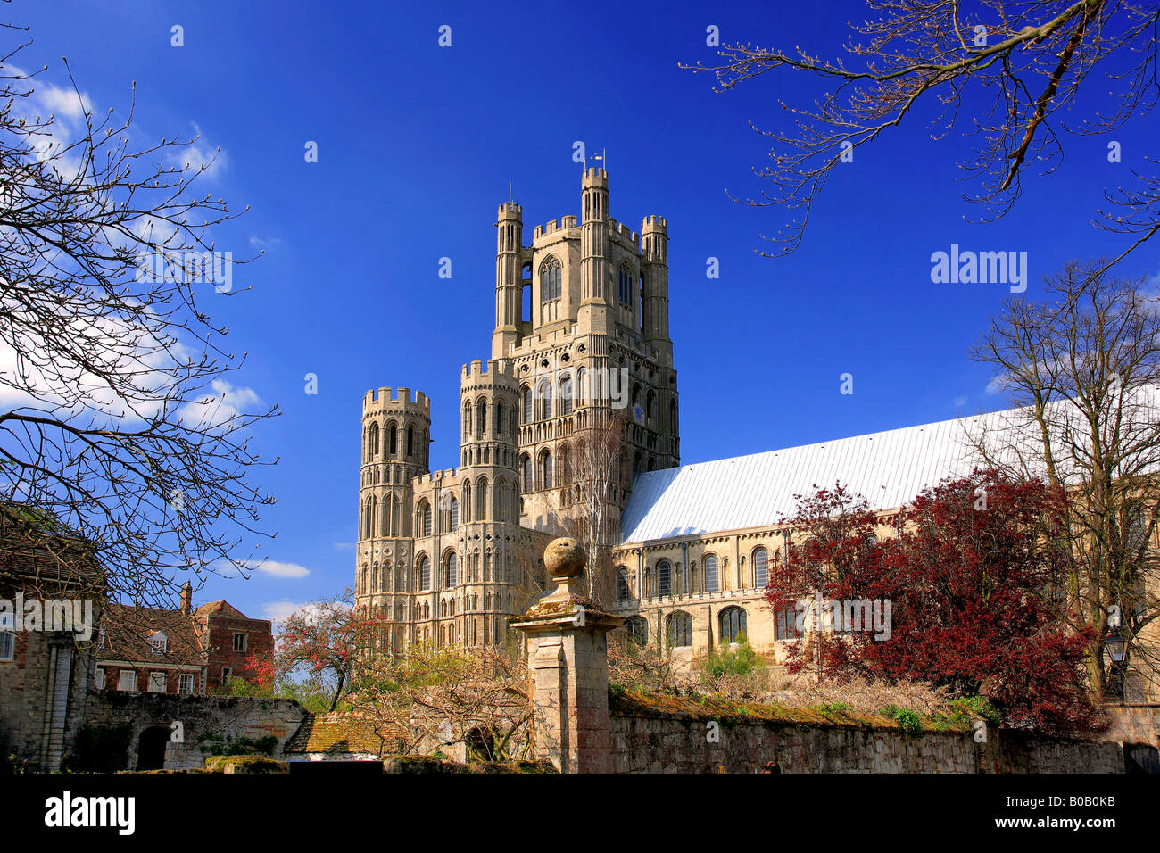 Ely Cathedral South Elevation Ely City Cambridgeshire England Britain ...