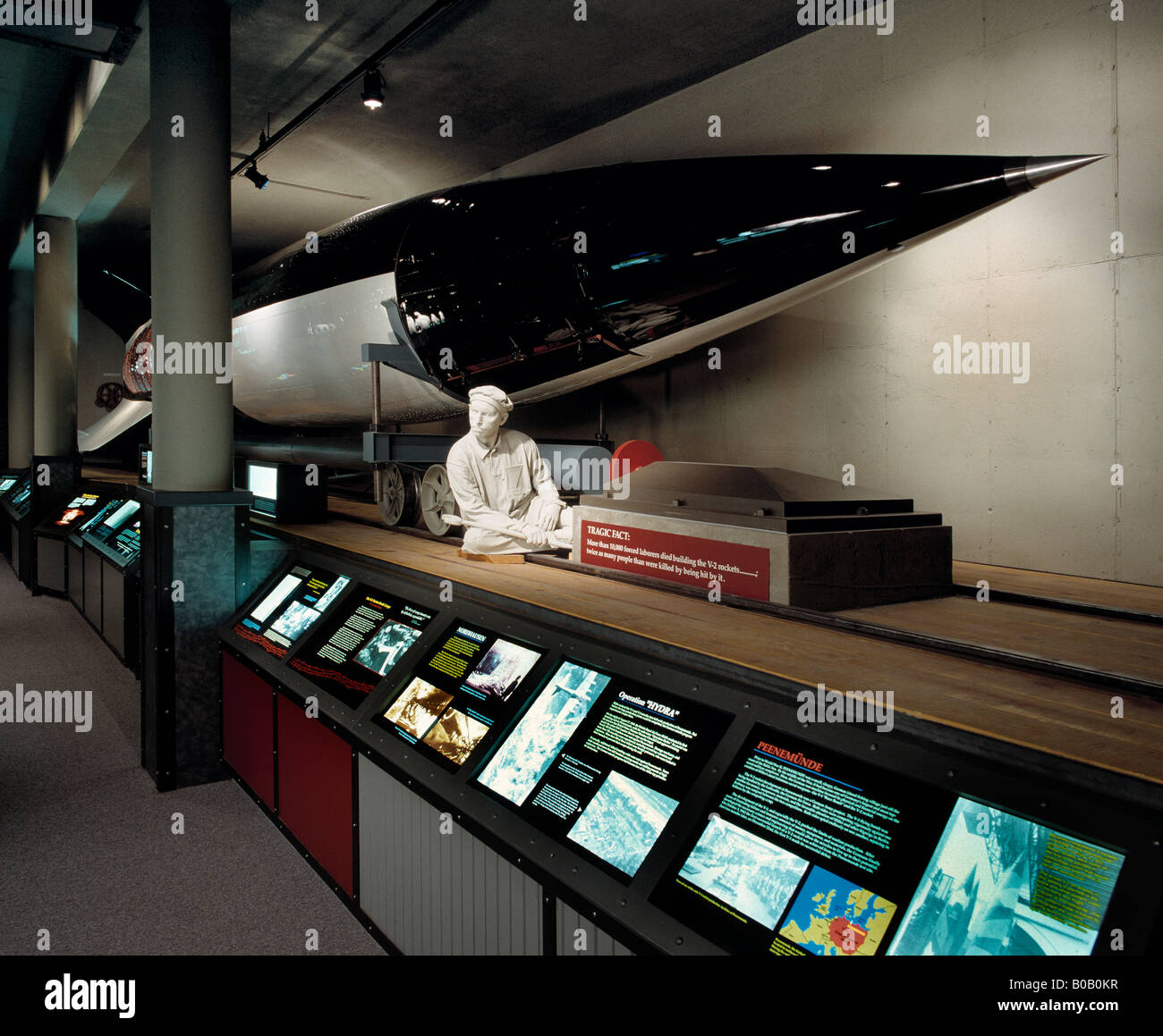 The V-2 exhibit at the Kansas Cosmosphere and Space Center, Hutchinson ...