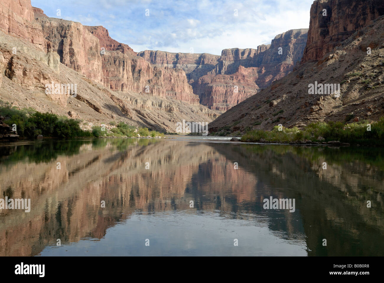 The Beautiful Scenery Of The Grand Canyon Seen While Rafting Down The
