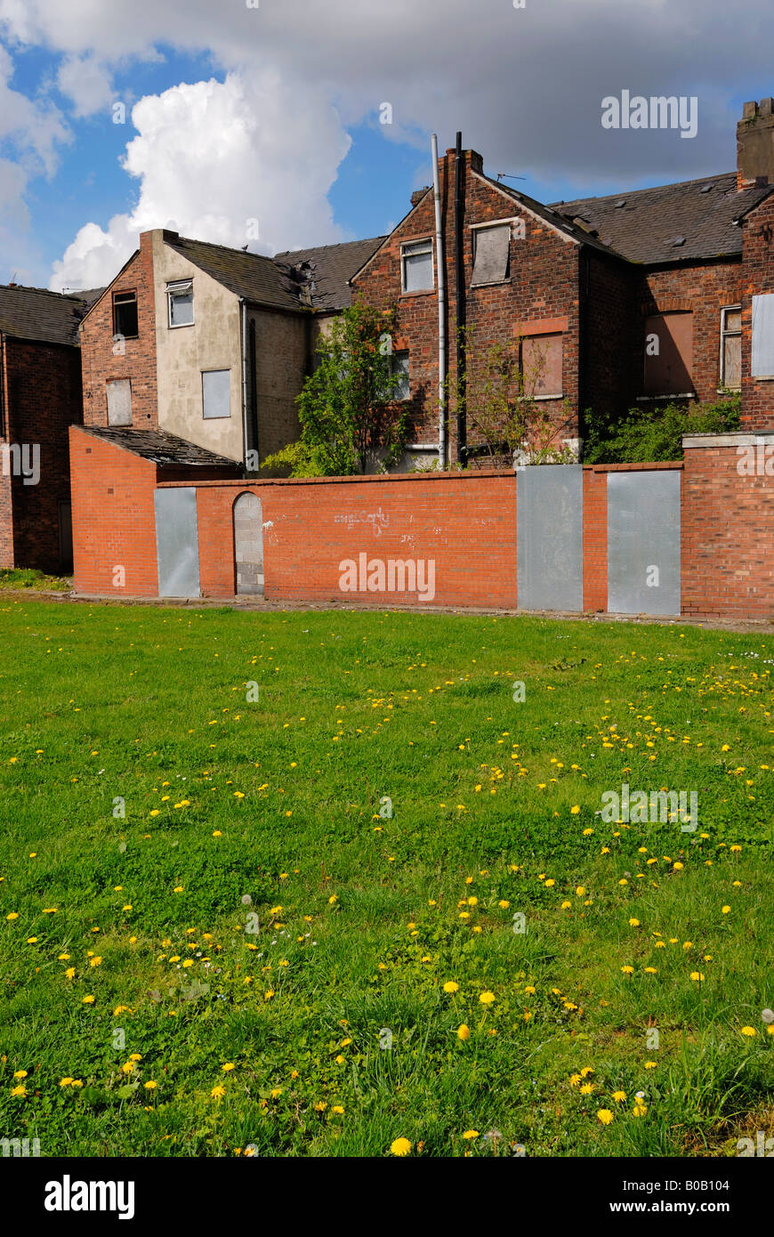 A housing estate off Langworthy Road in Salford where a large number of ...