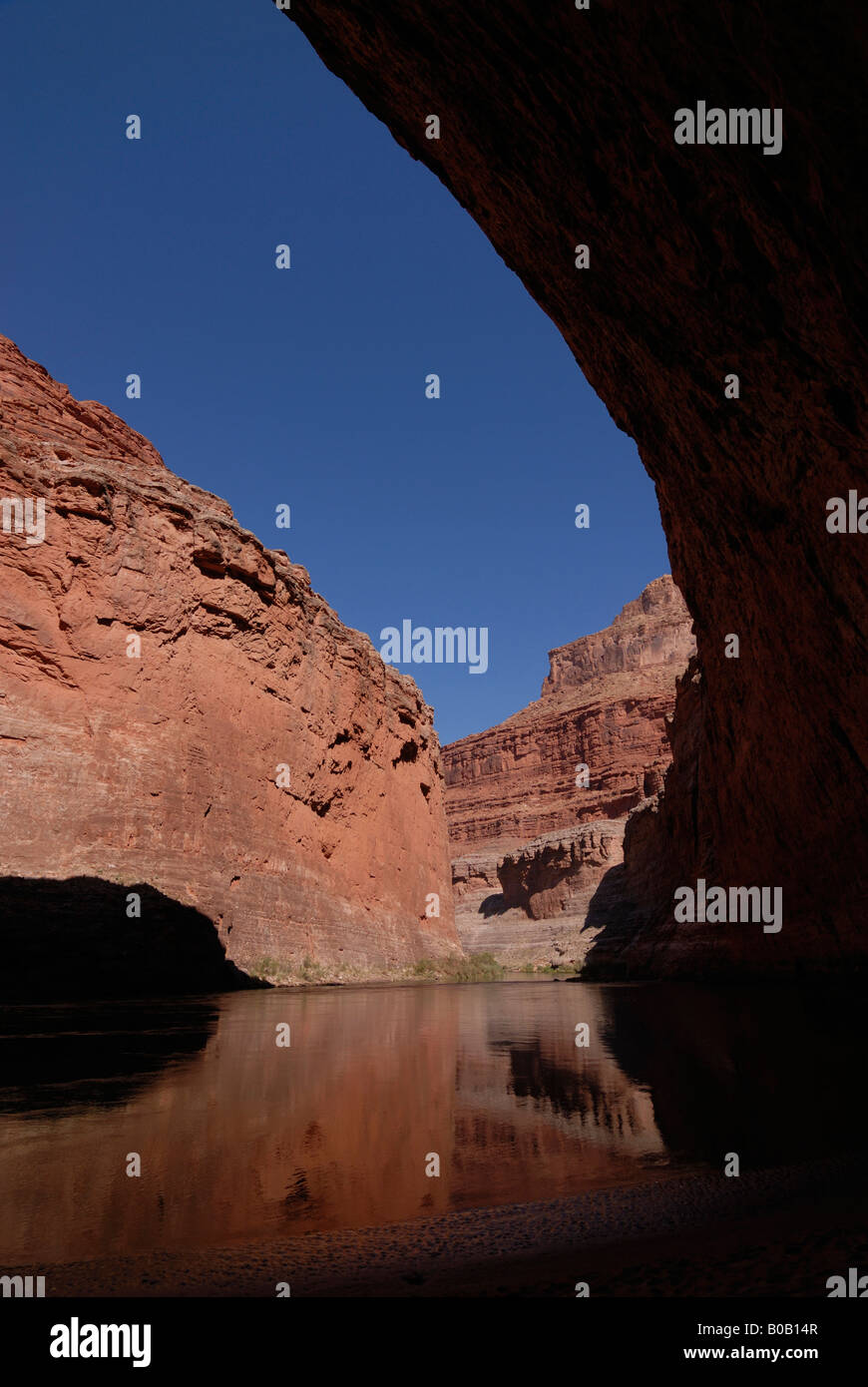 The redwall cavern a giant cave in the walls of the grand Canyon seen ...