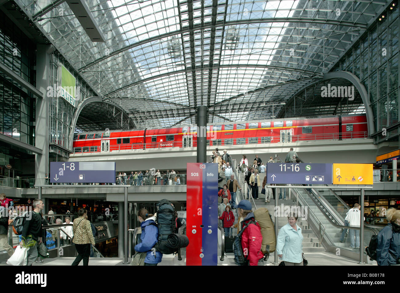 The Berlin Central Station, Germany Stock Photo - Alamy