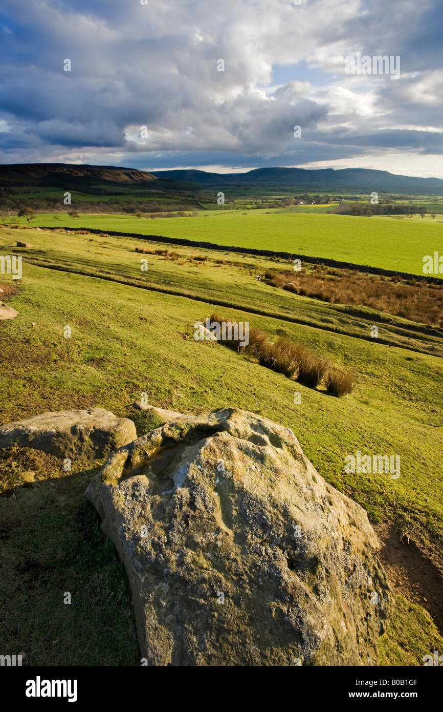 Cleveland Hills from Warren Moor Kildale North Yorkshire Moors Stock ...