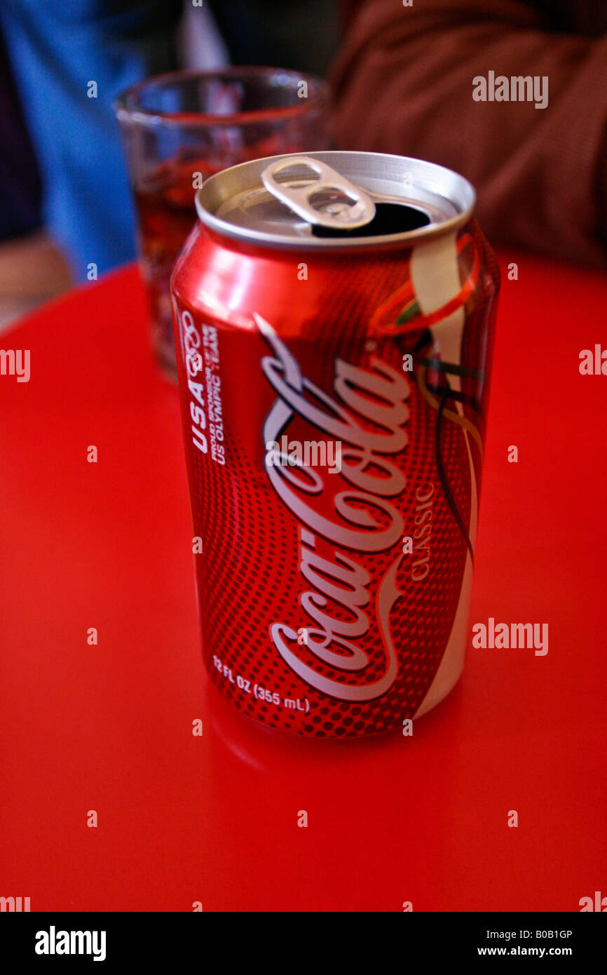 Can of Coca cola, New York City United States of America Stock Photo ...