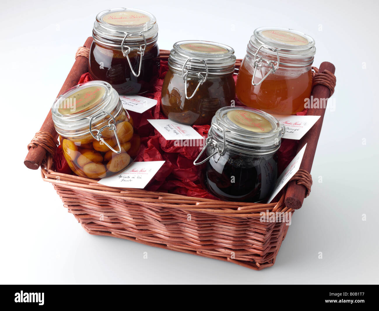 Medium Christmas Hamper editorial food Stock Photo - Alamy
