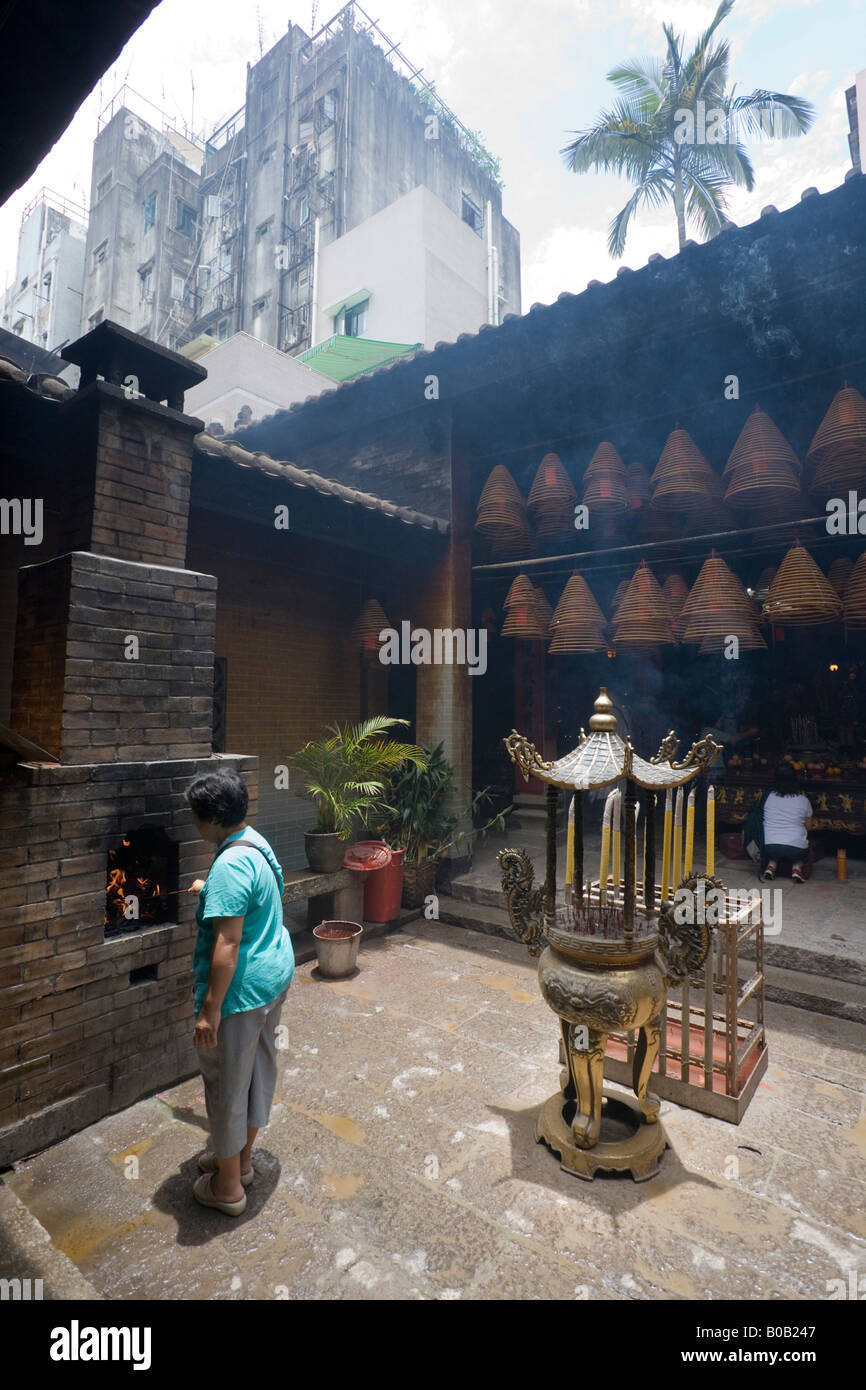 Man Mo Temple A taoist temple at Tai Po New Territories Hong Kong Stock ...