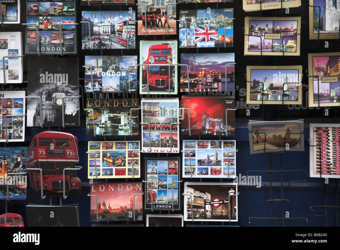 Display of postcards in London Stock Photo - Alamy